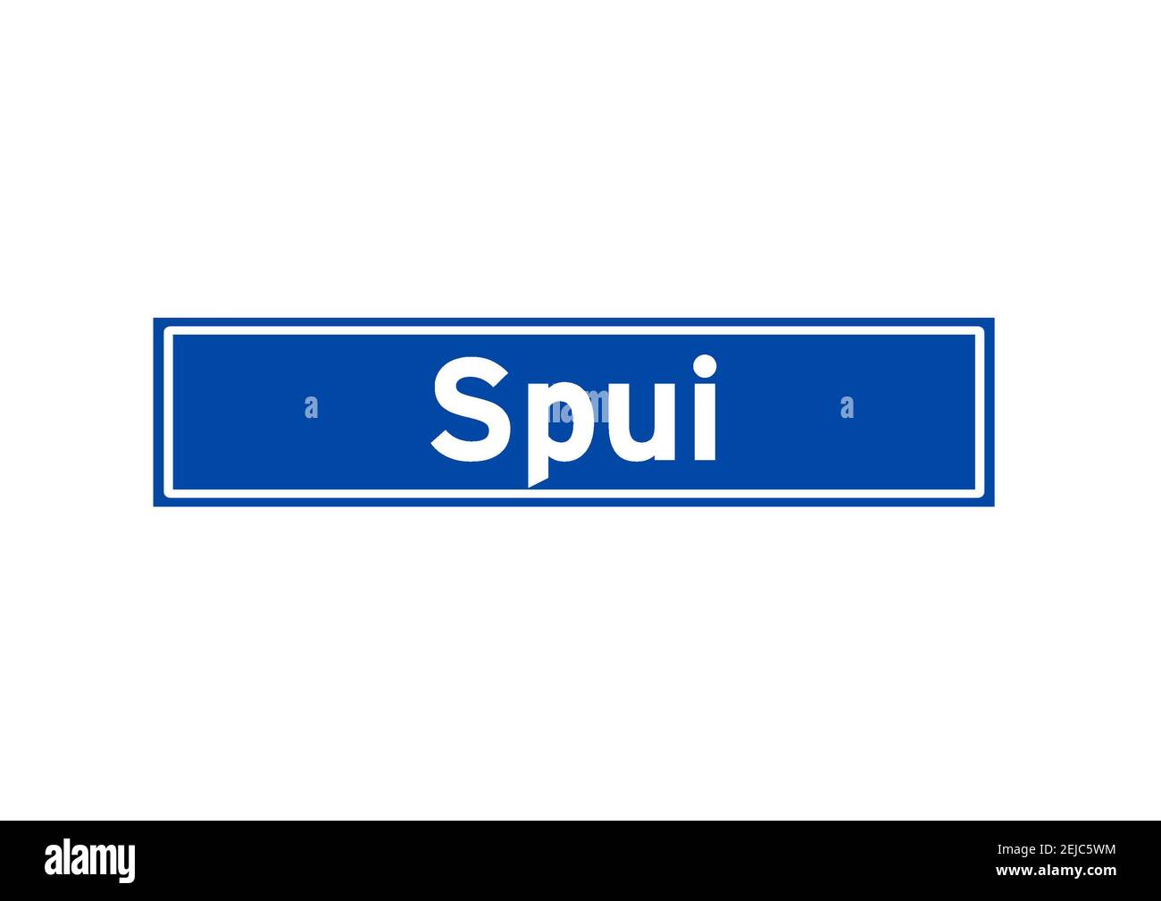 Spui isolated Dutch place name sign. City sign from the Netherlands ...