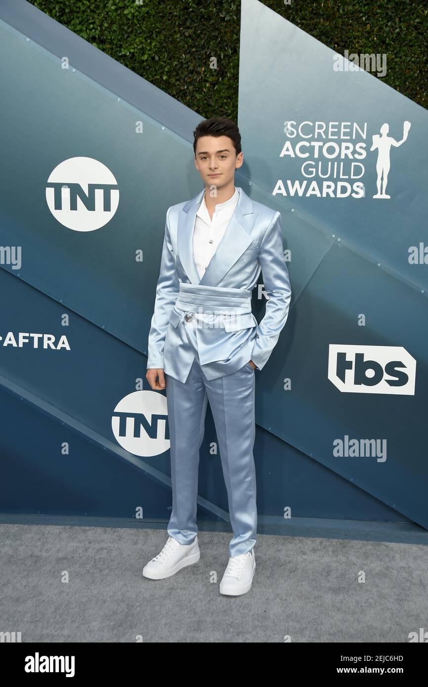 Noah Schnapp arrives for the 26th Annual Screen Actors Guild Awards at ...