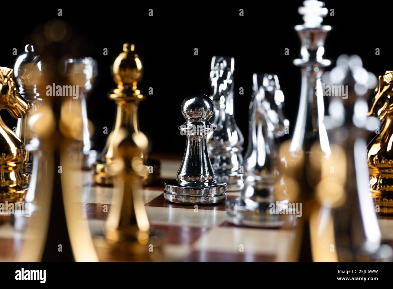 Black Steel Chess Pieces High Resolution Stock Photography and Images ...
