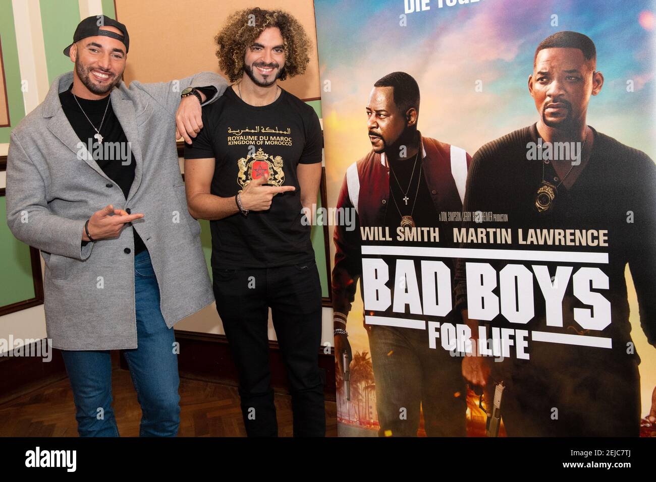 Bilall Fallah and Adil El Arbi during the Bad Boys For Life photocall ...