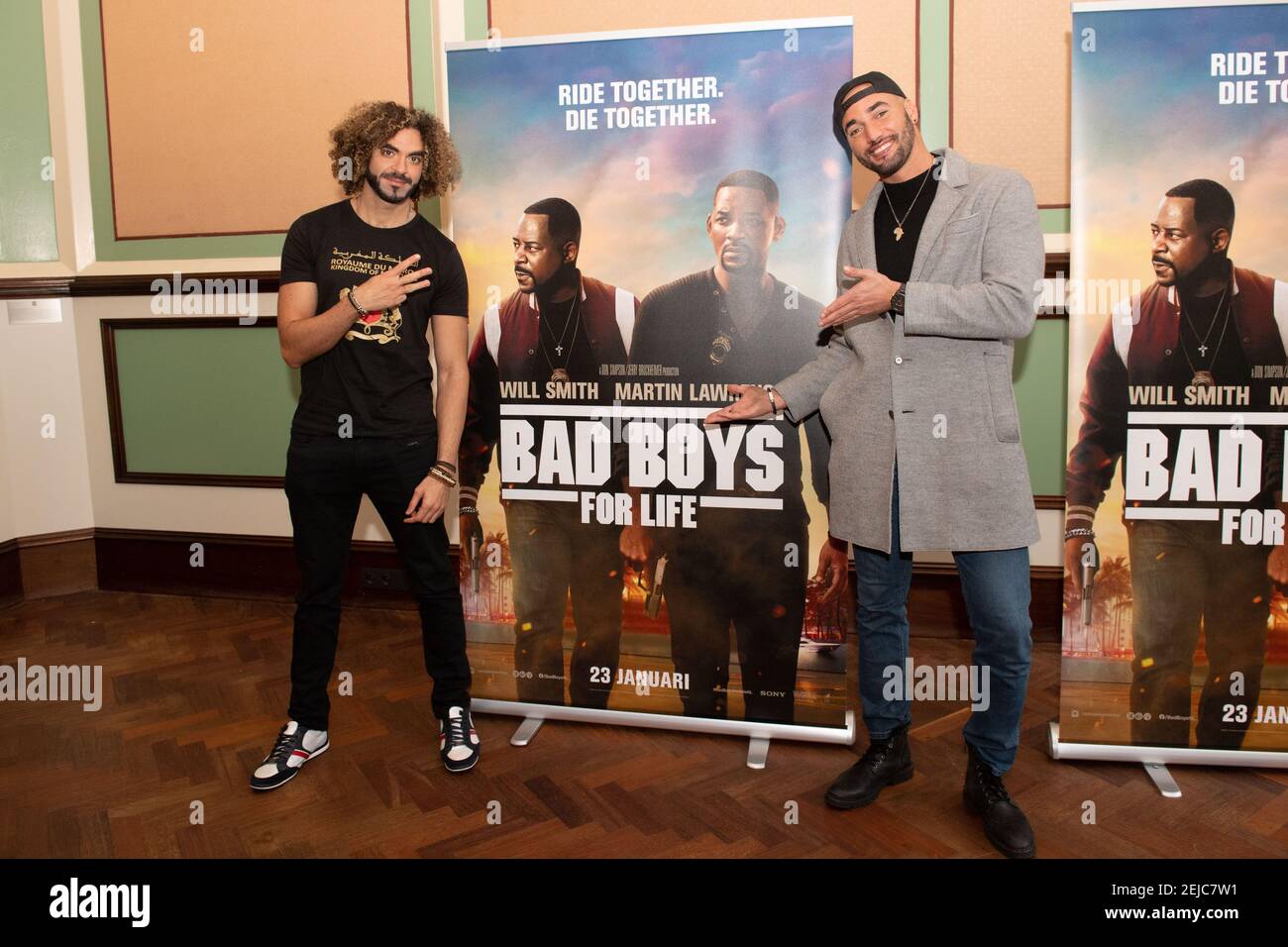 Adil El Arbi and Bilall Fallah during the Bad Boys For Life photocall ...