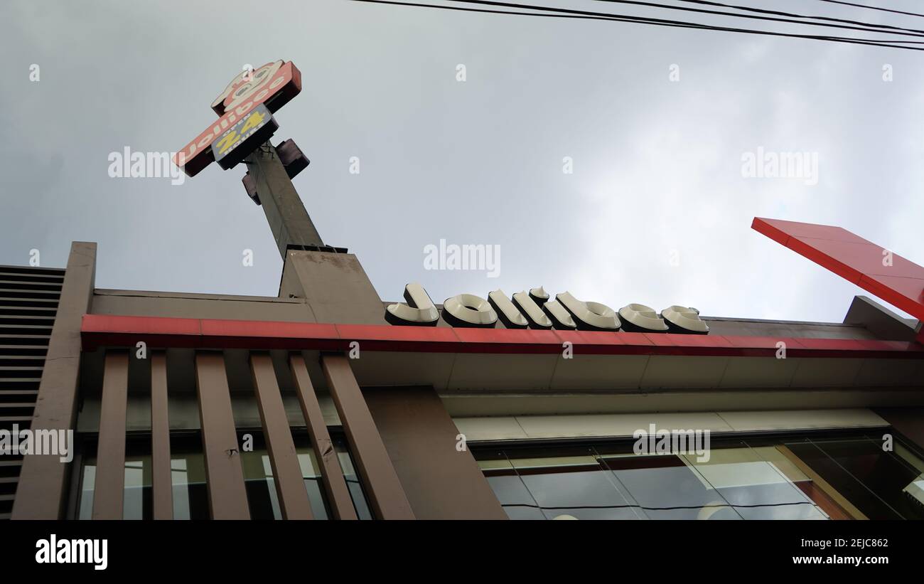 Jollibee Foods Corporation (JFC) restaurant on Quezon City, Philippines ...