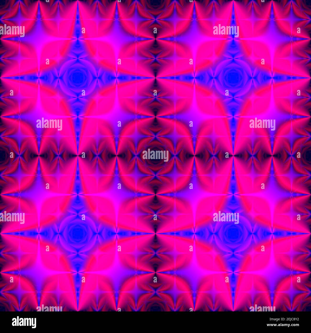 Neon fractal seamless background tile with unique design of colorful ...