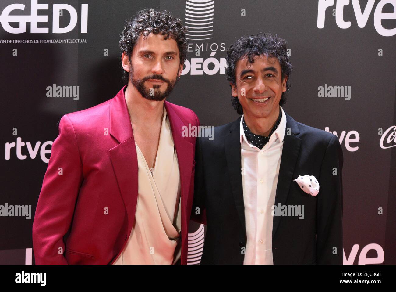 Spanish actor Paco Leon (L) and Spanish singer Tomasito attend a ...