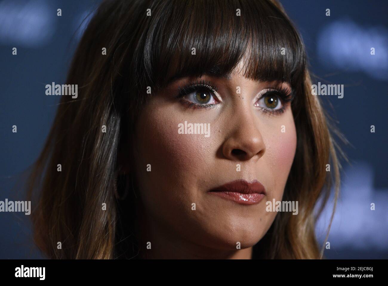 Spanish singer Aitana Ocaña attends a photocall prior to the Odeon ...
