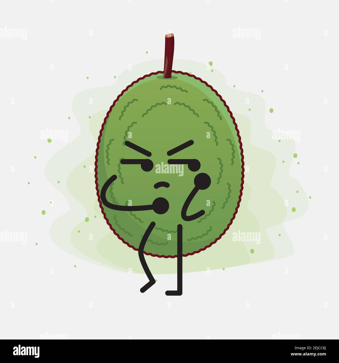 Cartoon fresh jackfruit fruit Stock Vector Images - Alamy