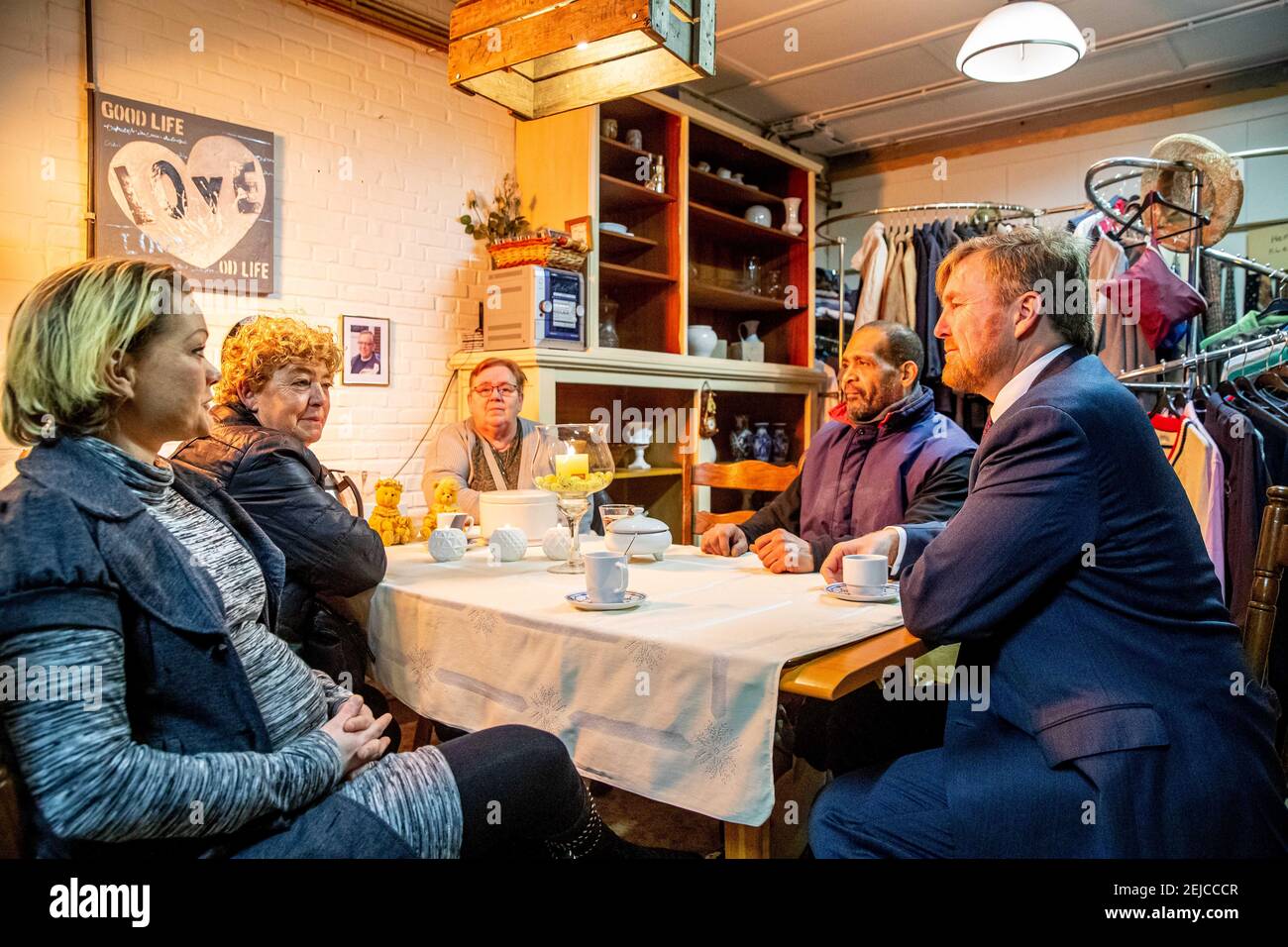 King Willem-Alexander of the Netherlands during a visit to ...