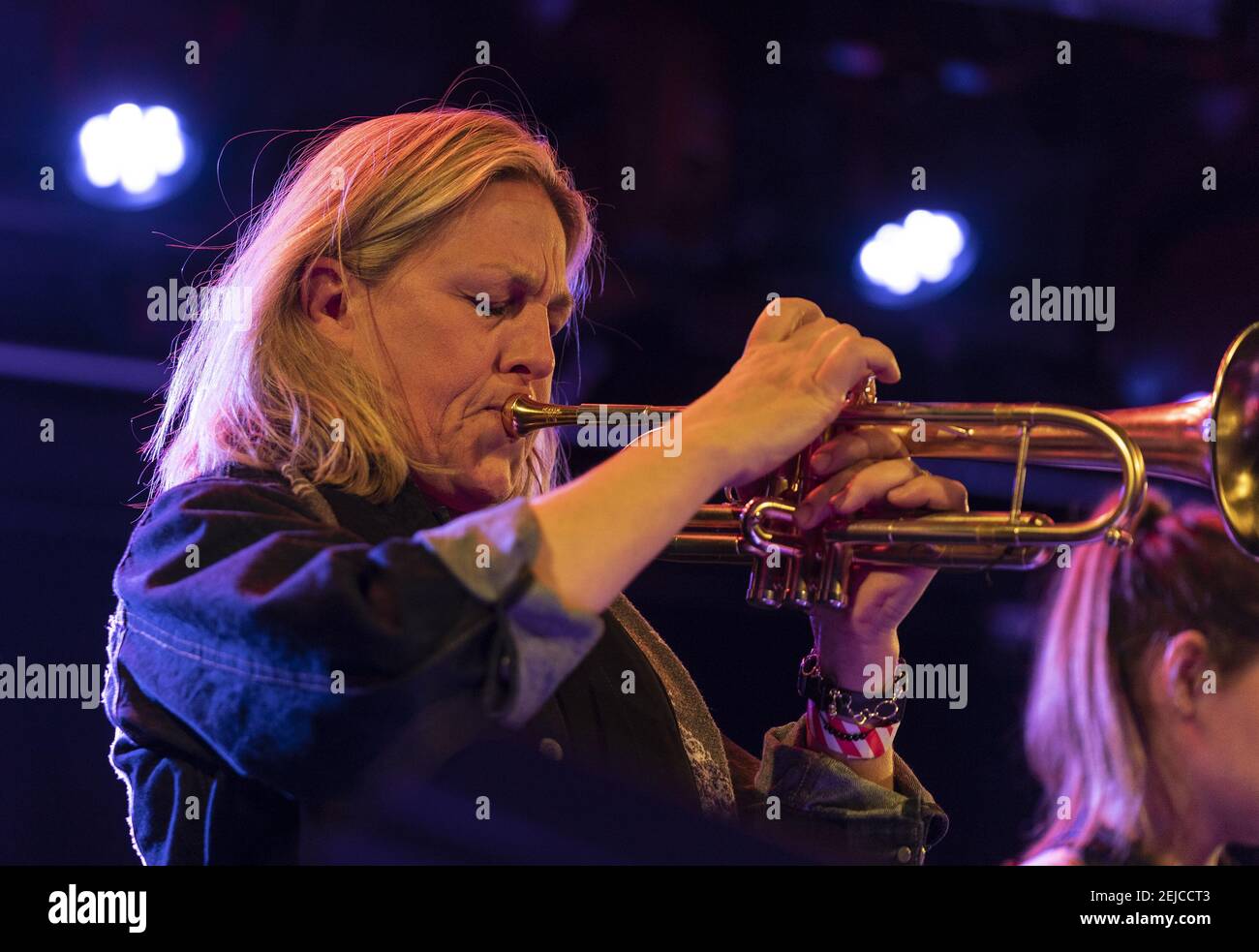 Ingrid Jensen performs with Artemis band during Winter Jazz Festival at ...