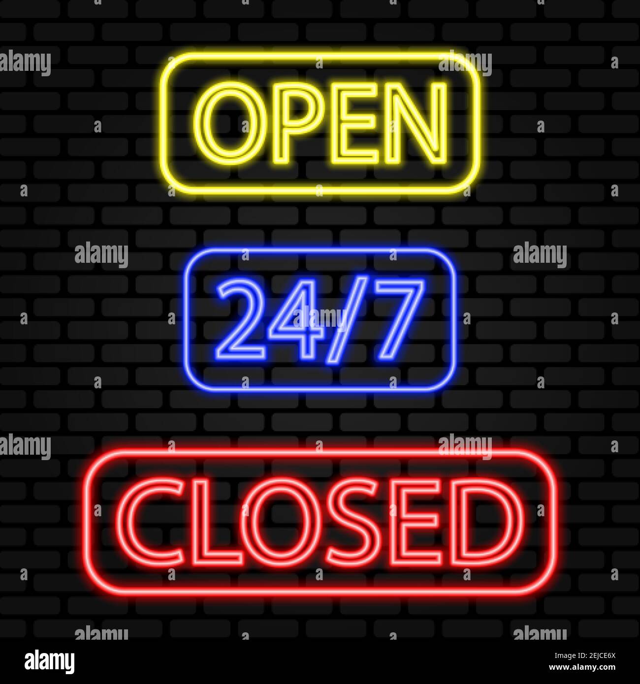 Neon shops Stock Vector Images - Alamy