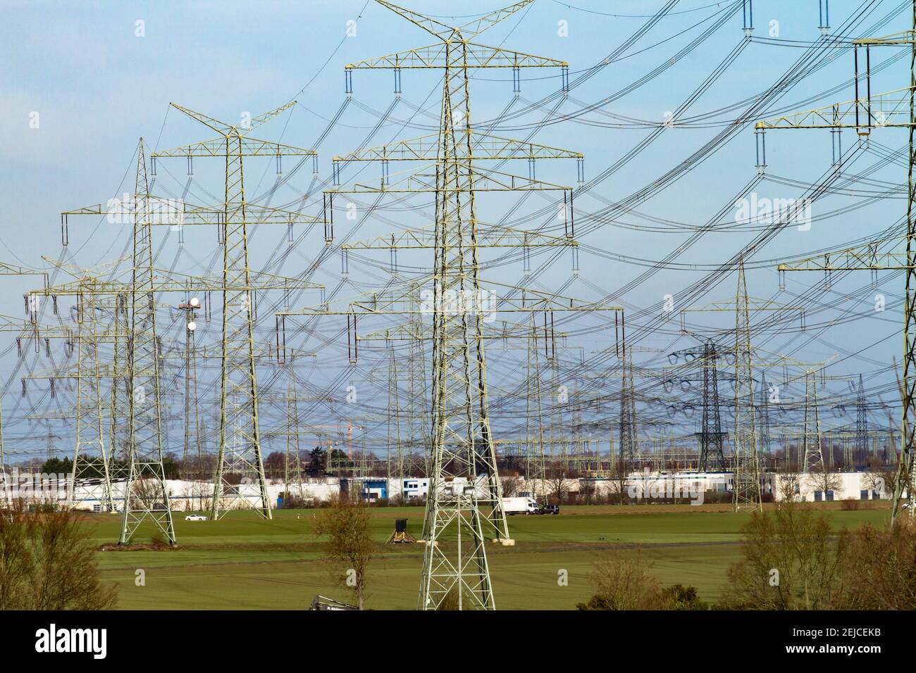 Germany near cologne power lines hi-res stock photography and images ...