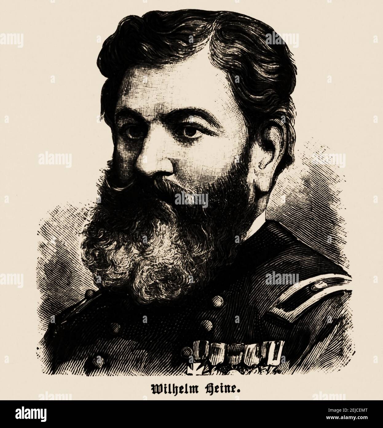 Portrait of Wilhelm Heine (1827-1885). Museum: PRIVATE COLLECTION ...