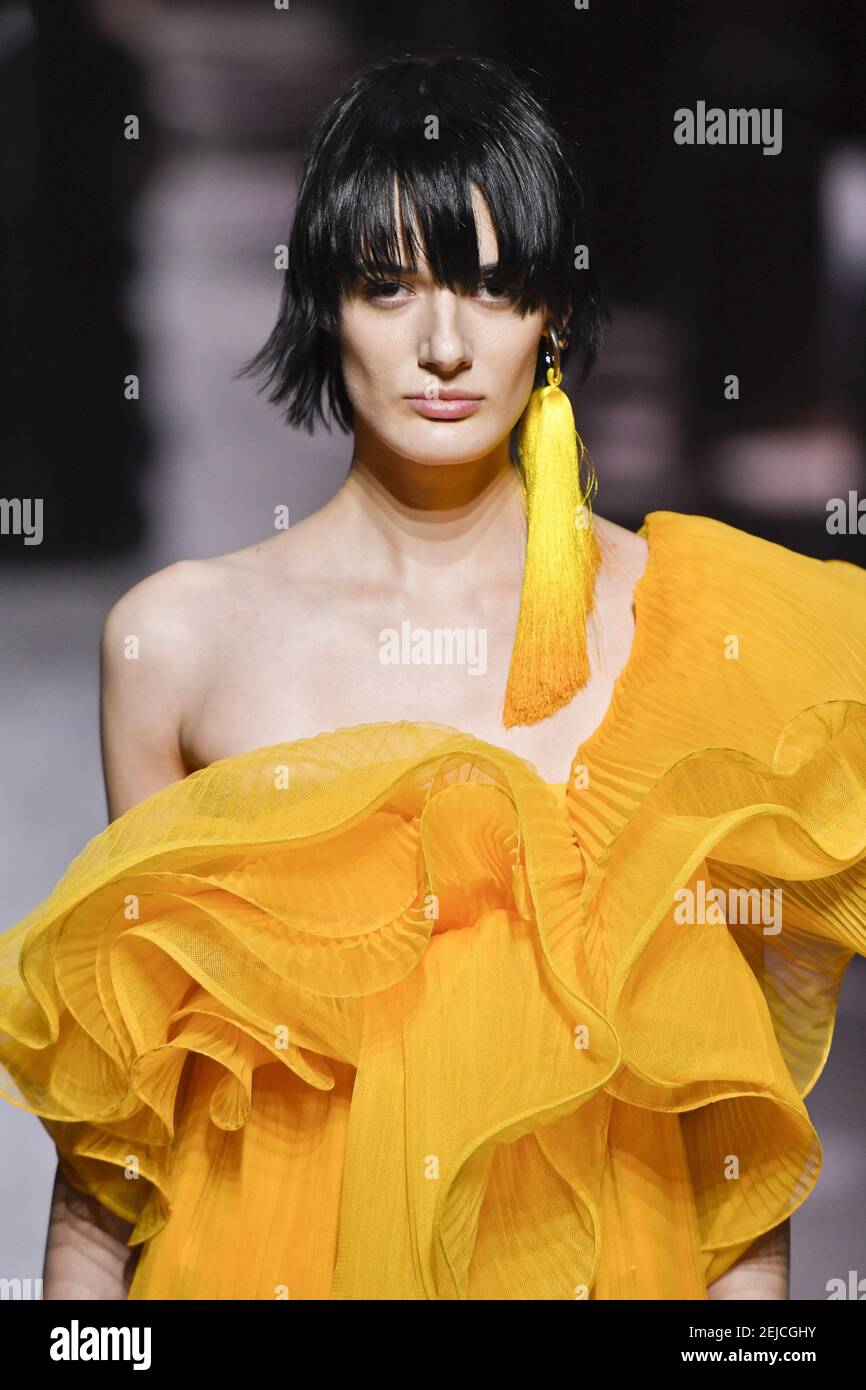 Model Marfa Manakh walks on the runway during the Givenchy Haute ...