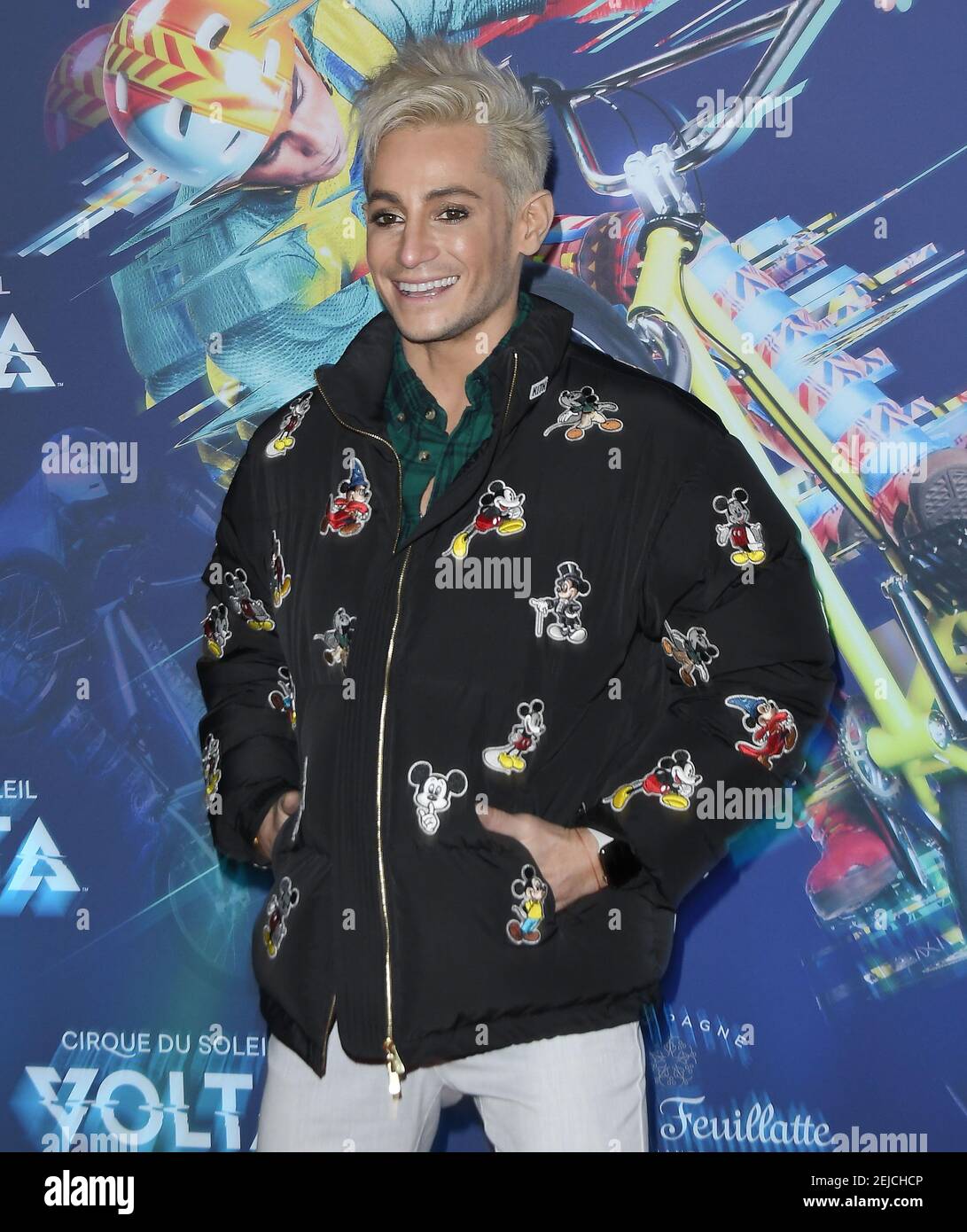 Frankie Grande arrives at the Cirque Du Soleil VOLTA Los Angeles ...