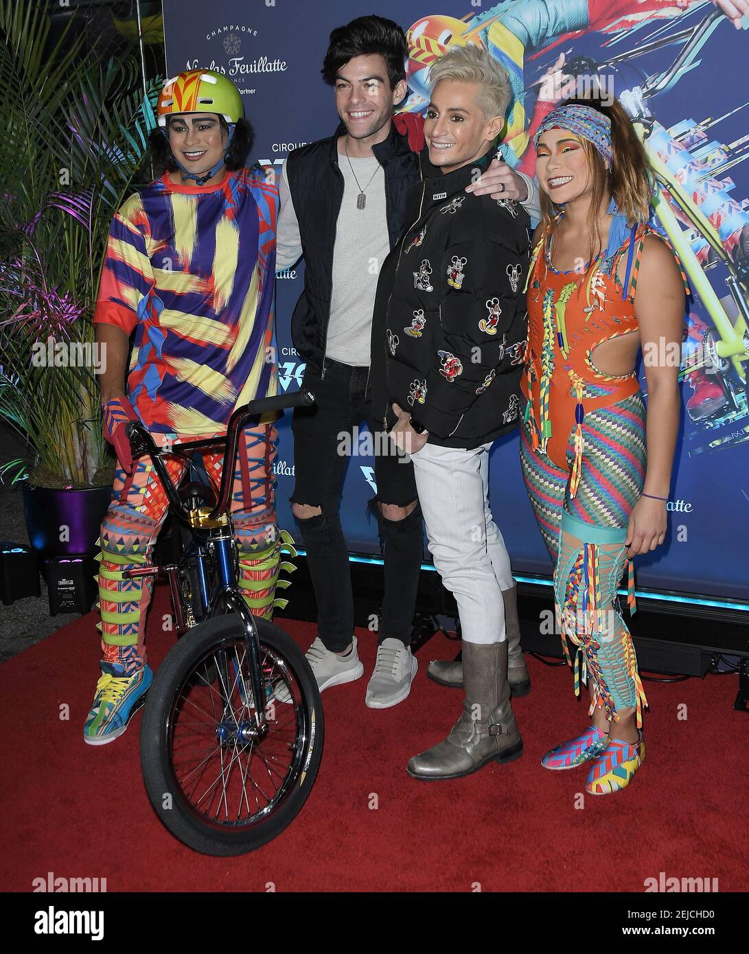 Hale Leon and Frankie Grande at the Cirque Du Soleil VOLTA Los Angeles ...