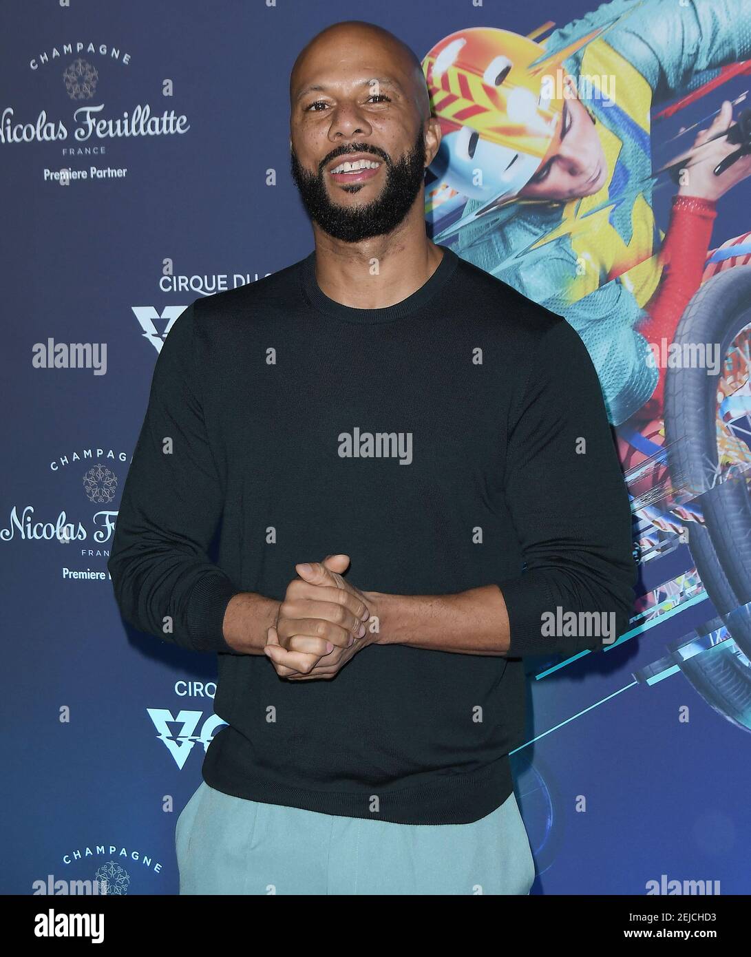 Common arrives at the Cirque Du Soleil VOLTA Los Angeles Premiere held ...