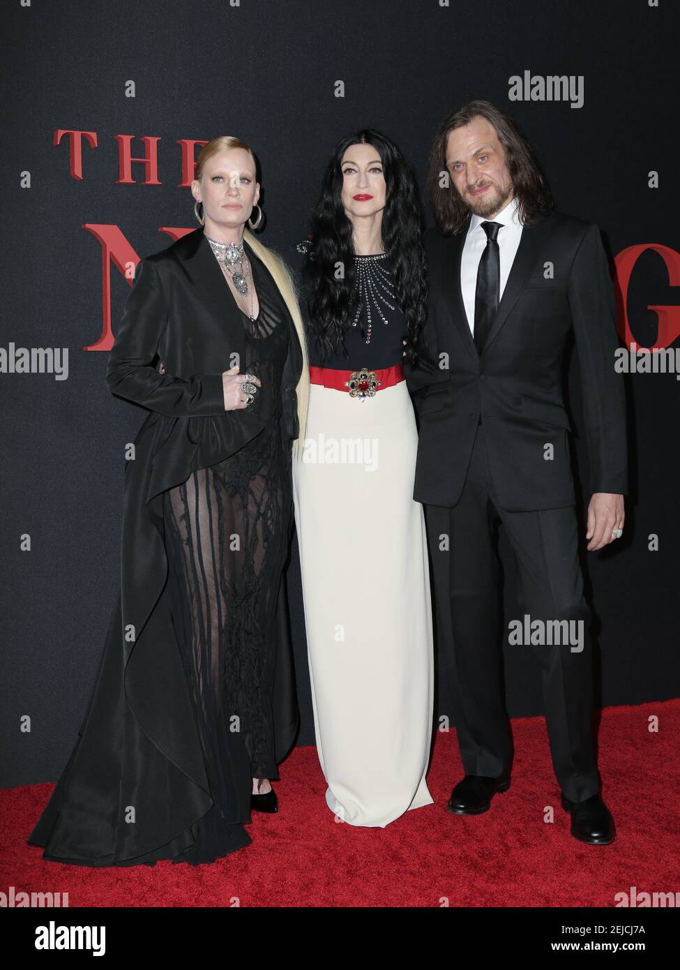 Denna Thomsen, Floria Sigismondi, Niall Greig Fulton walking the red ...