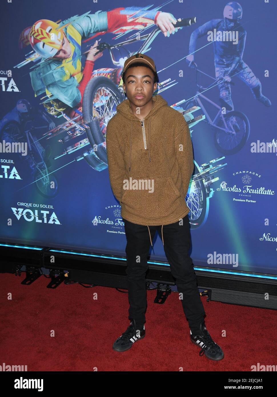 Asante Blackk arrives at the Cirque Du Soleil VOLTA Los Angeles ...