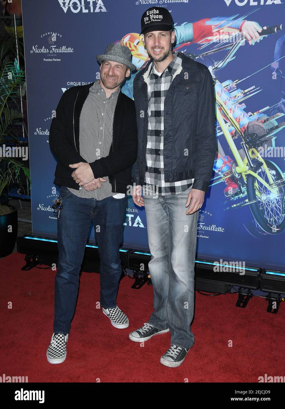 (L-R) Matthew Shapiro and Jonathan Jonah at the Cirque Du Soleil VOLTA ...