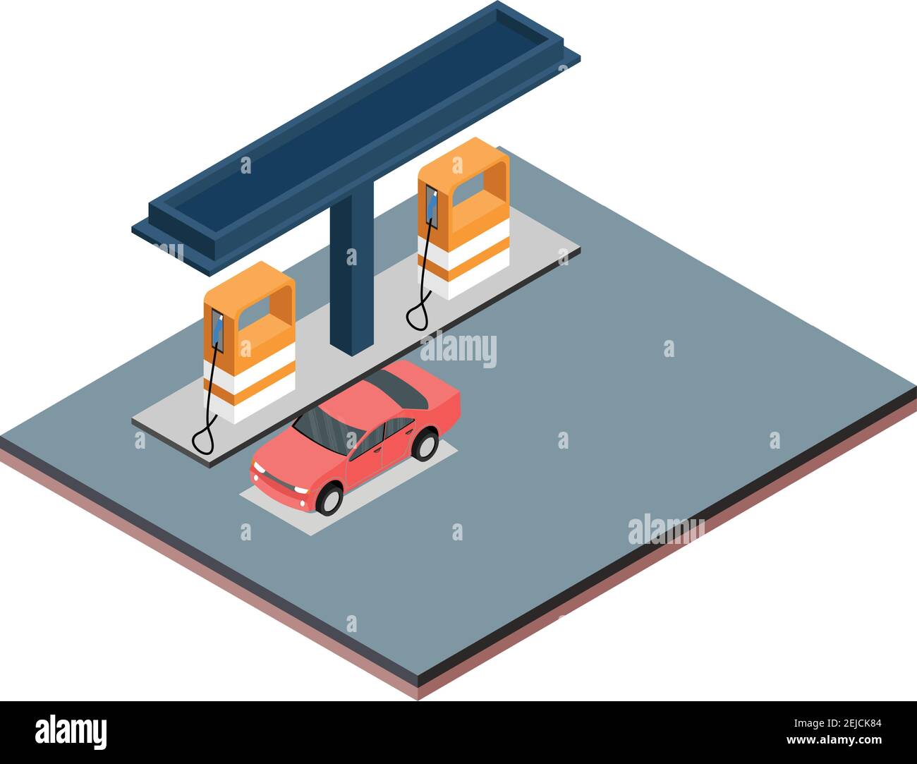 isometric concept gas tank, vector illustration Stock Vector Image ...