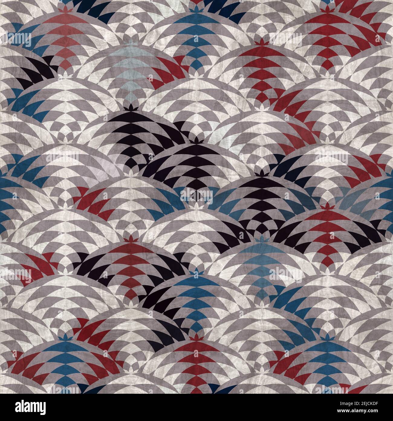 Seamless red white and blue textured retro pattern Stock Photo - Alamy