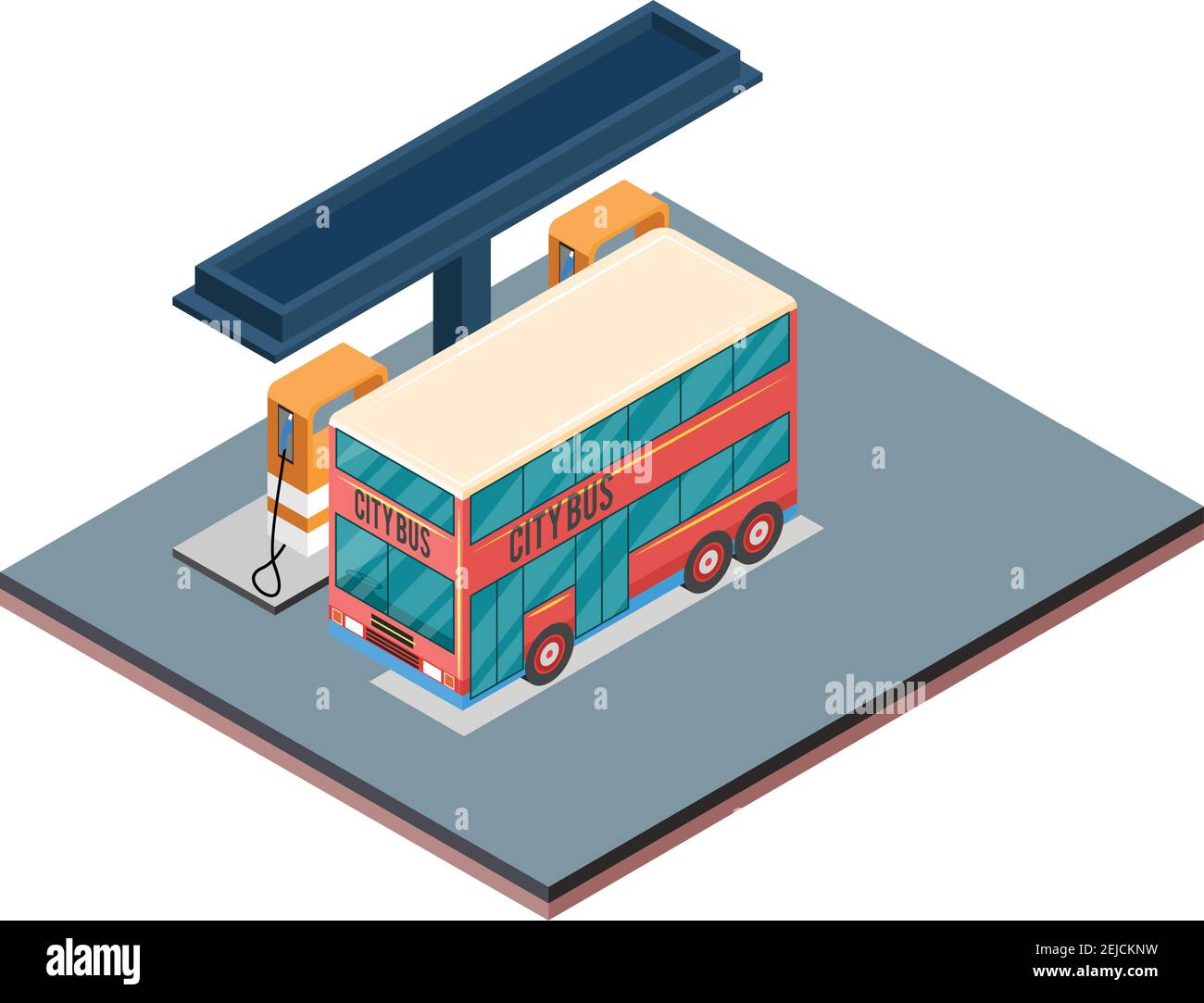 isometric concept gas tank, vector illustration Stock Vector Image ...