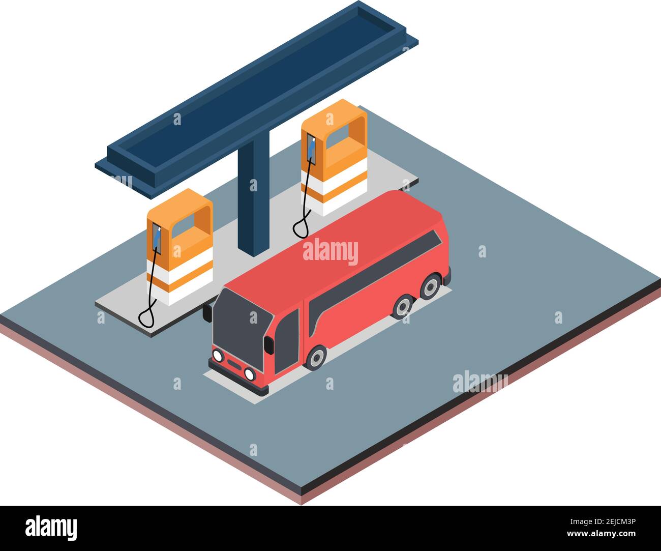 isometric concept gas tank, vector illustration Stock Vector Image ...