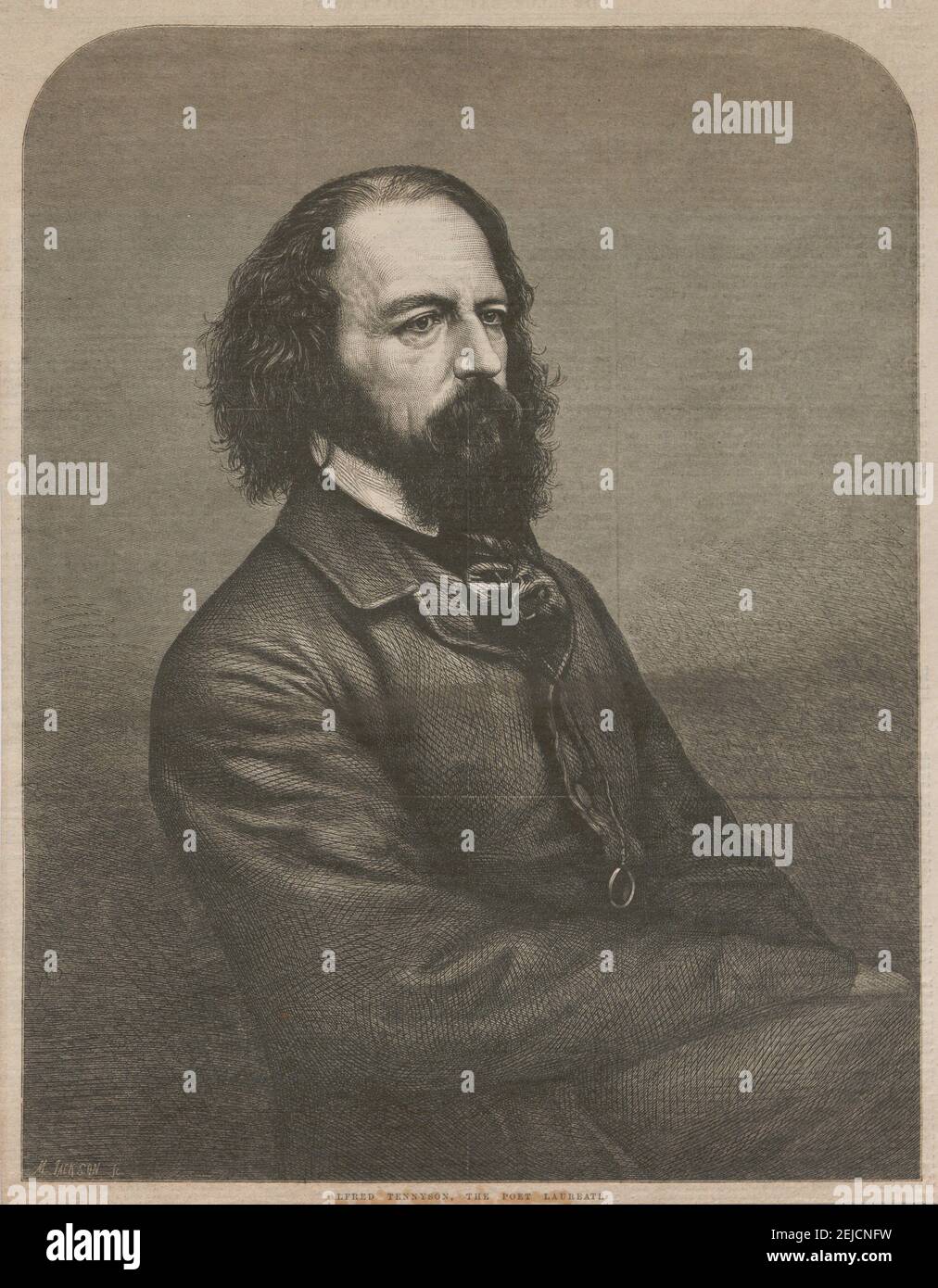 Portrait of Alfred, Lord Tennyson (1809-1892). Museum: PRIVATE ...