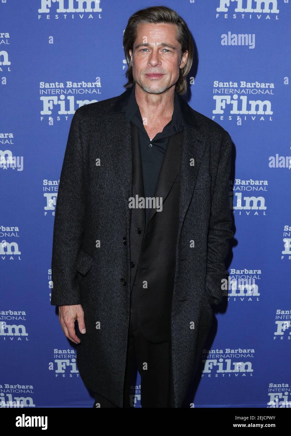 SANTA BARBARA, CALIFORNIA, USA - JANUARY 22: Actor Brad Pitt arrives at ...