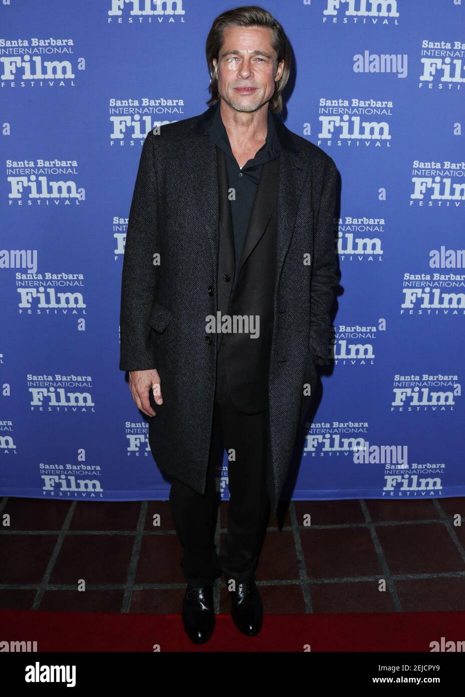 SANTA BARBARA, CALIFORNIA, USA - JANUARY 22: Actor Brad Pitt arrives at ...