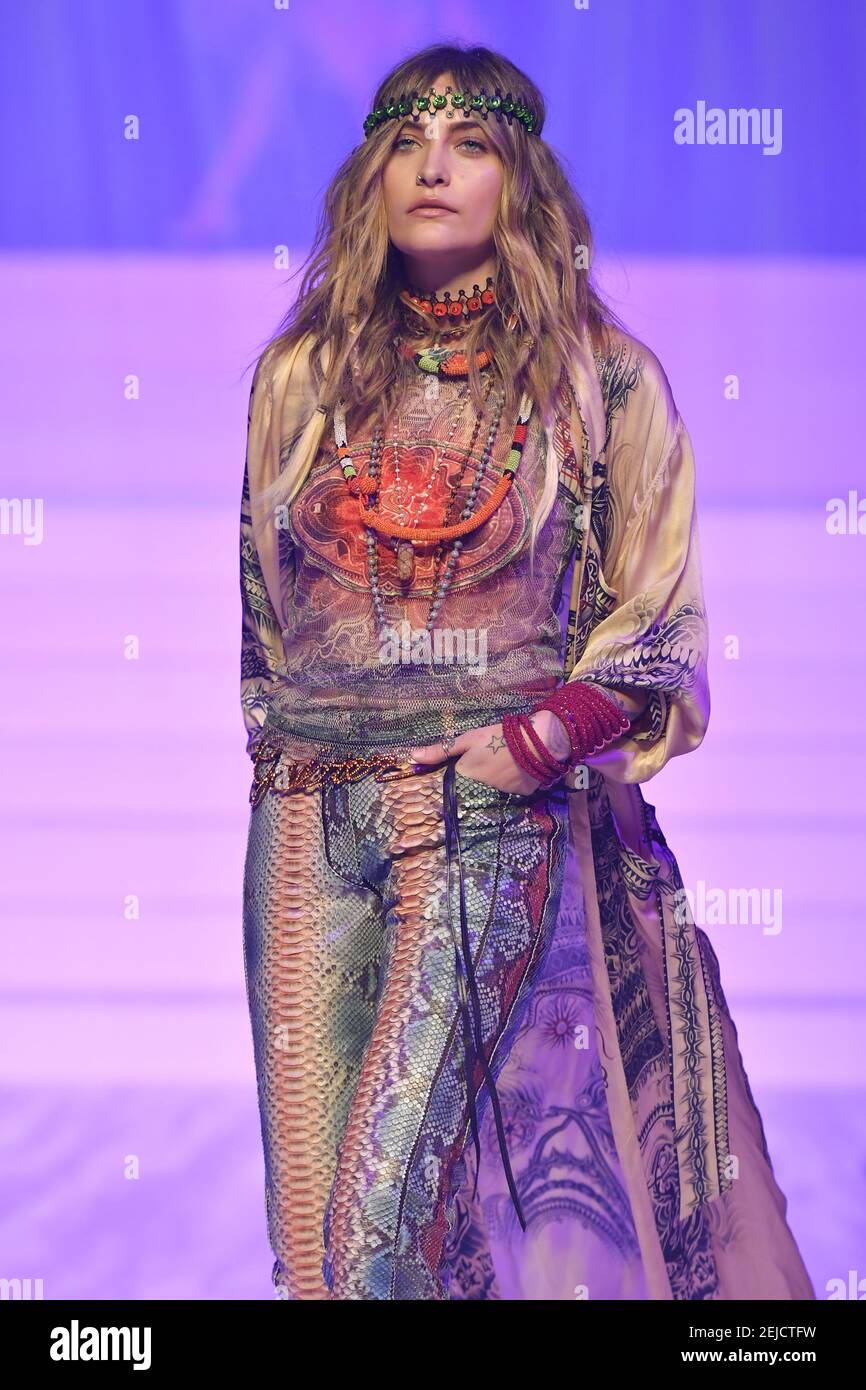 Paris Jackson walks on the runway during the 50th anniversary of Jean ...