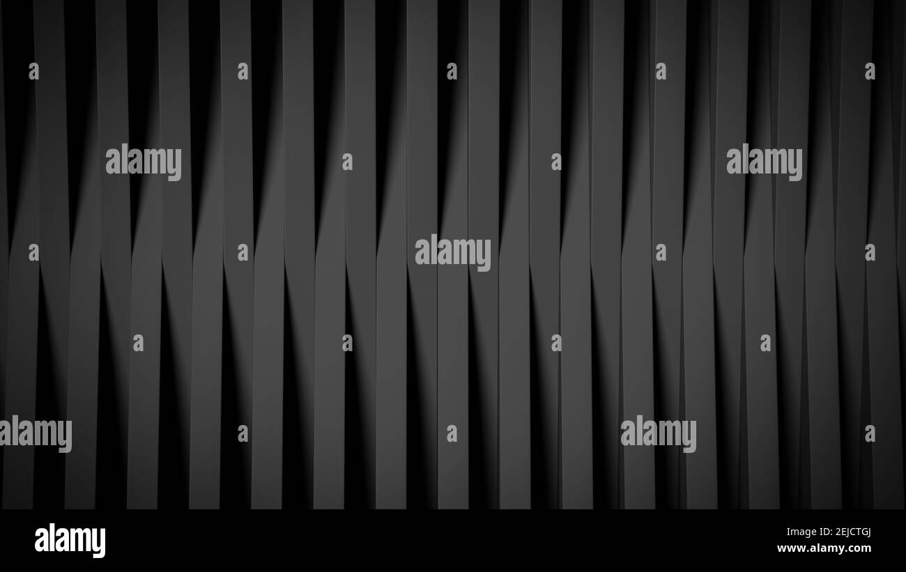 Abstract background made of black, long cubes. 3d rendering Stock Photo ...