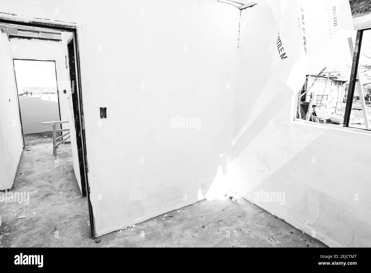 Africa urban housing Black and White Stock Photos & Images - Alamy