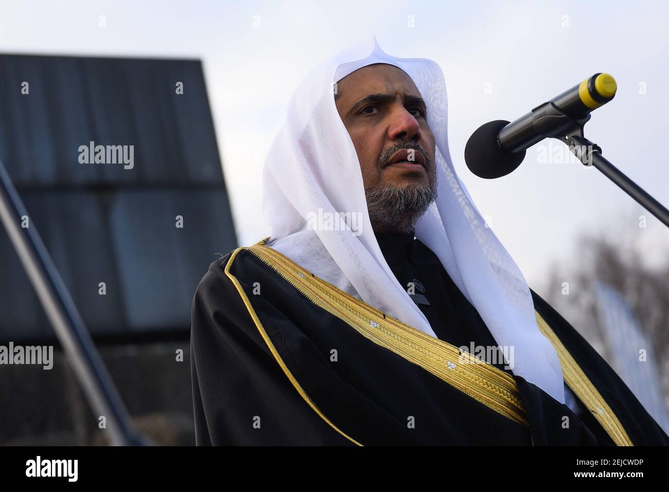 Sheikh Mohammed al-Eissa, the secretary-general of the Muslim World ...