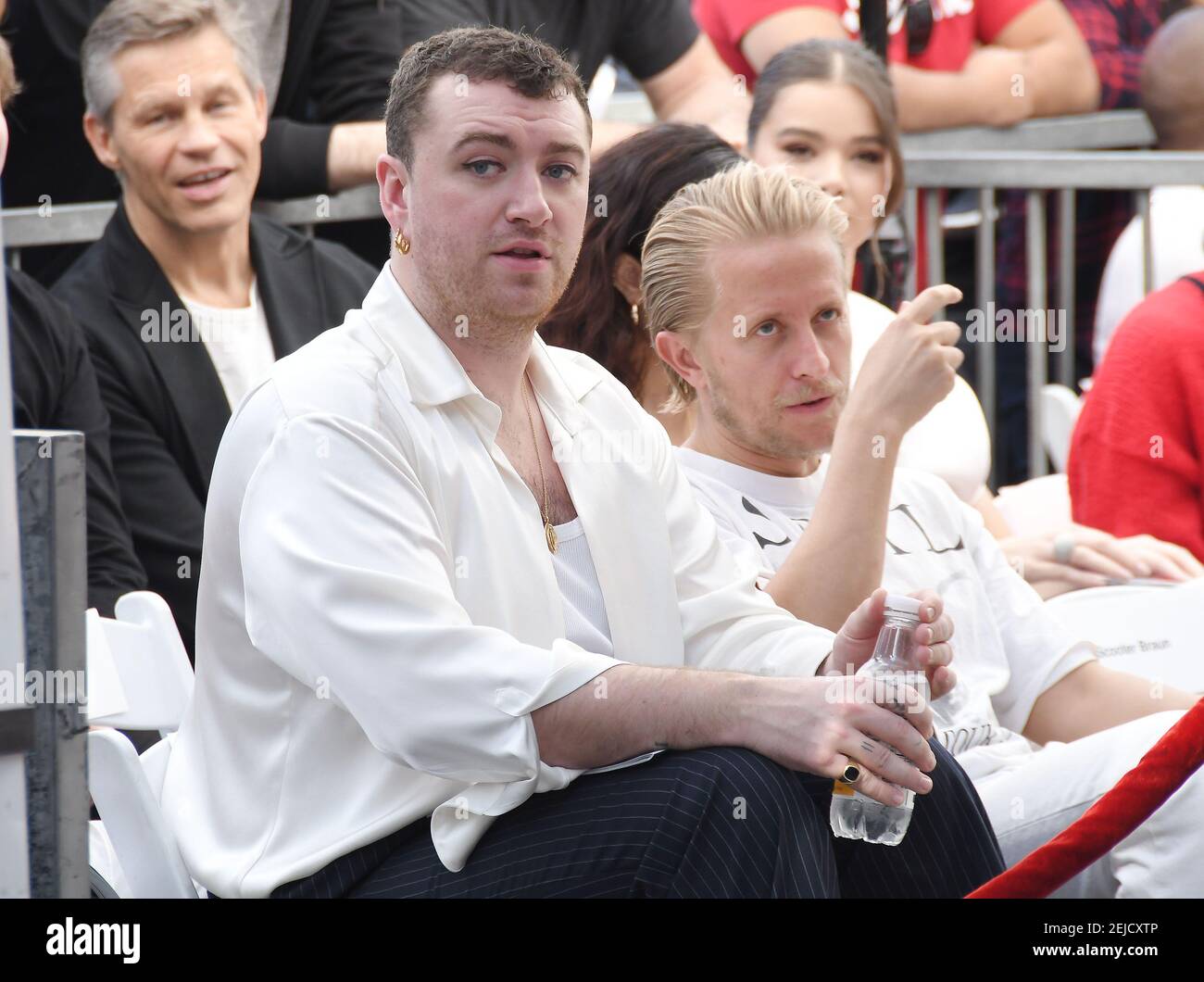 (L-R) Sam Smith and Sam Evitt at the Sir Lucian Grainge Star On The ...