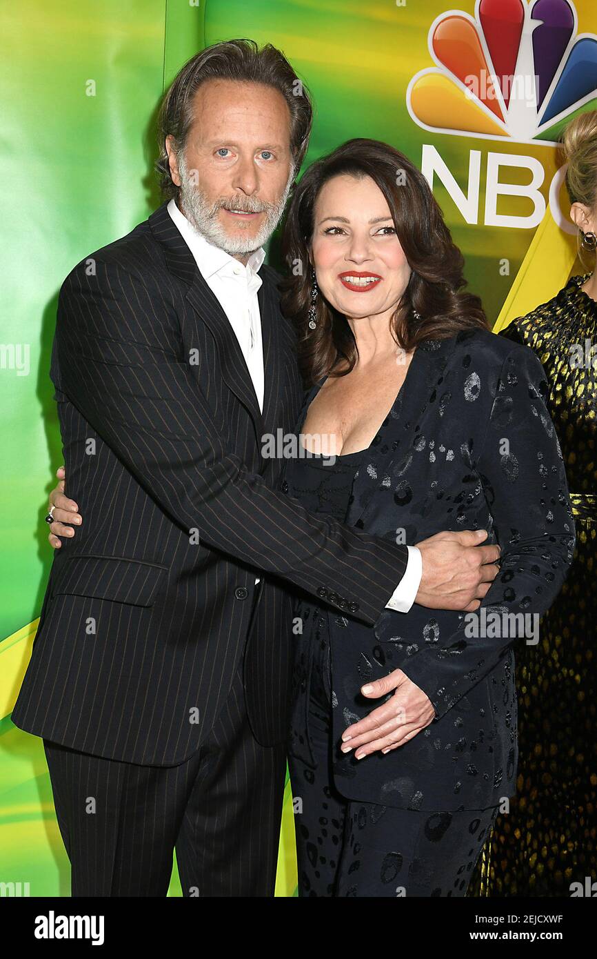 Cast of " Indebted", Steven Weber and Fran Drescher, attend the NBC ...