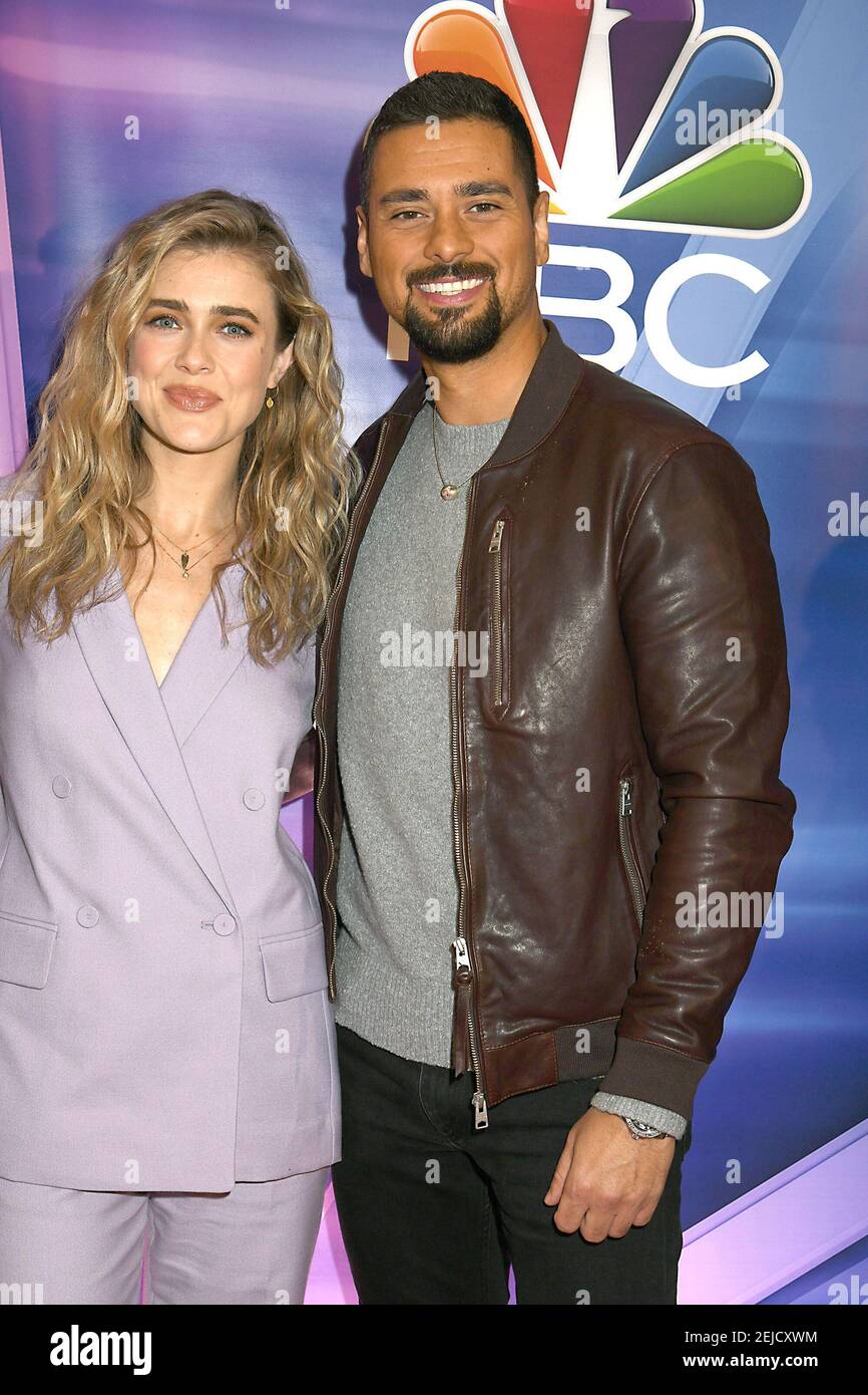 Melissa Roxburgh & JR Ramirez of " Manifest" attend the NBC 2020 ...