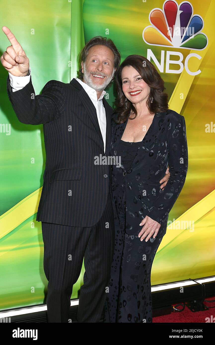 Cast of " Indebted", Steven Weber and Fran Drescher, attend the NBC ...