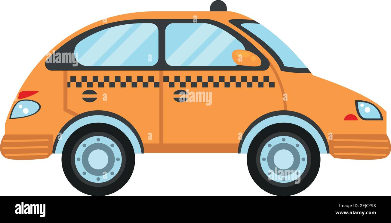 taxi car vehicle city transport icon vector illustration design Stock ...