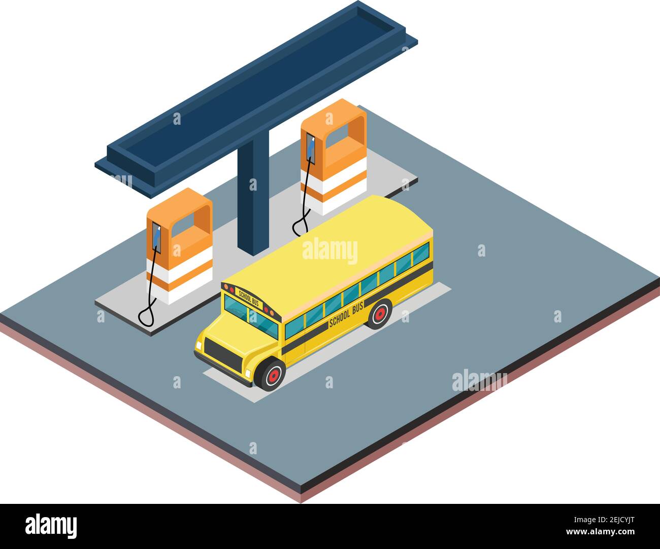 isometric concept gas tank, vector illustration Stock Vector Image ...