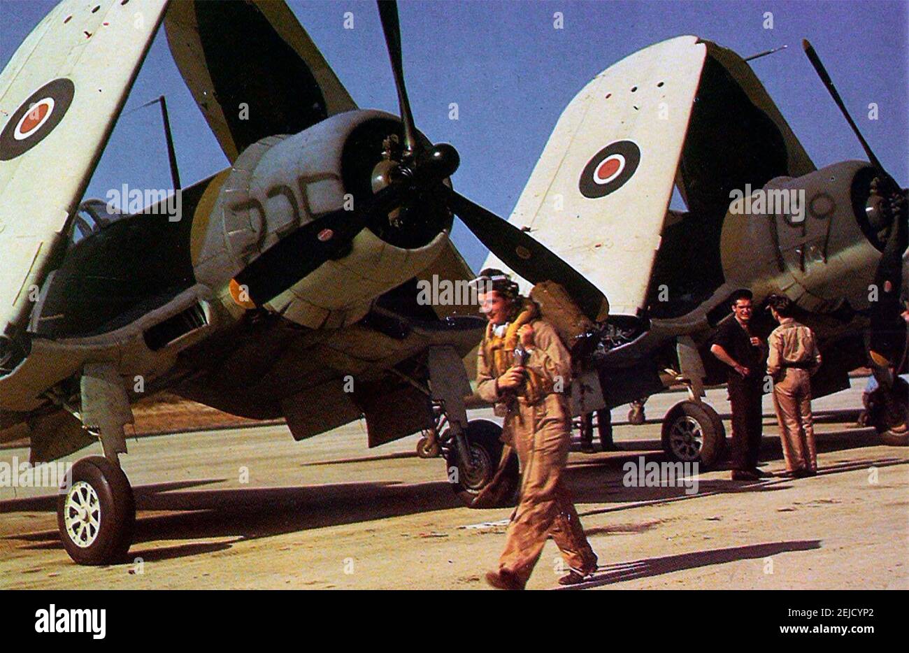 Royal Navy Vought Corsair Mk. I fighters at Naval Air Station Brunswick ...
