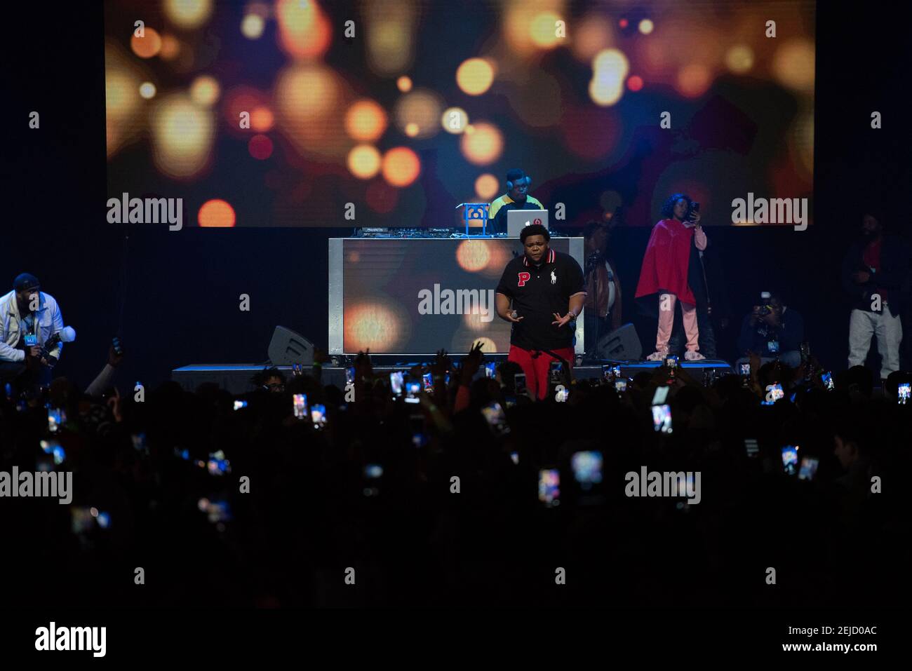 Rapper Rodwave opens for Rapper Lil Baby at The Anthem, in Washington ...