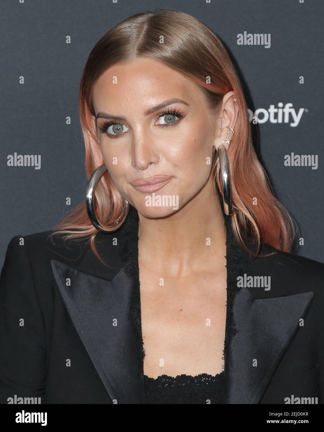 Ashlee Simpson walking the red carpet at the Spotify Hosts "Best New ...