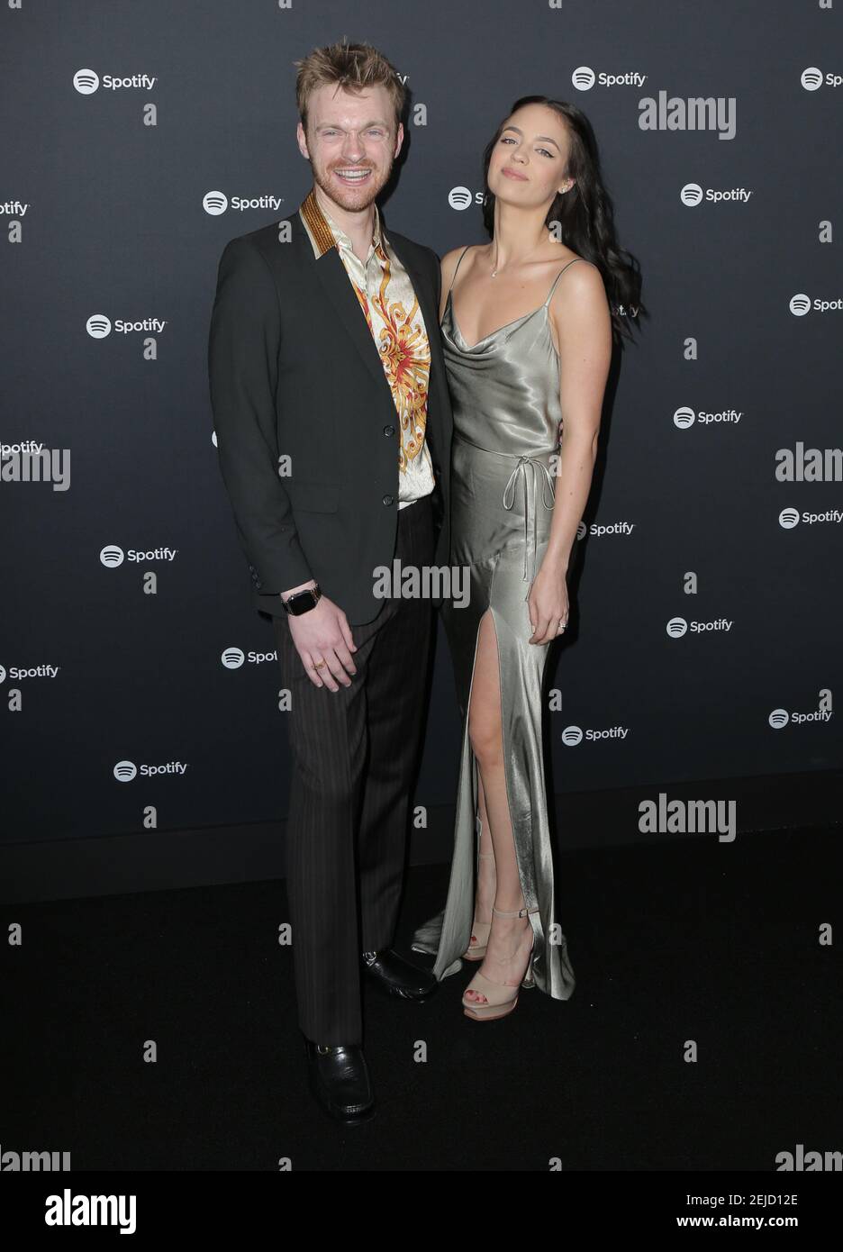 Finneas O'Connell, Claudia Sulewski walking the red carpet at the ...