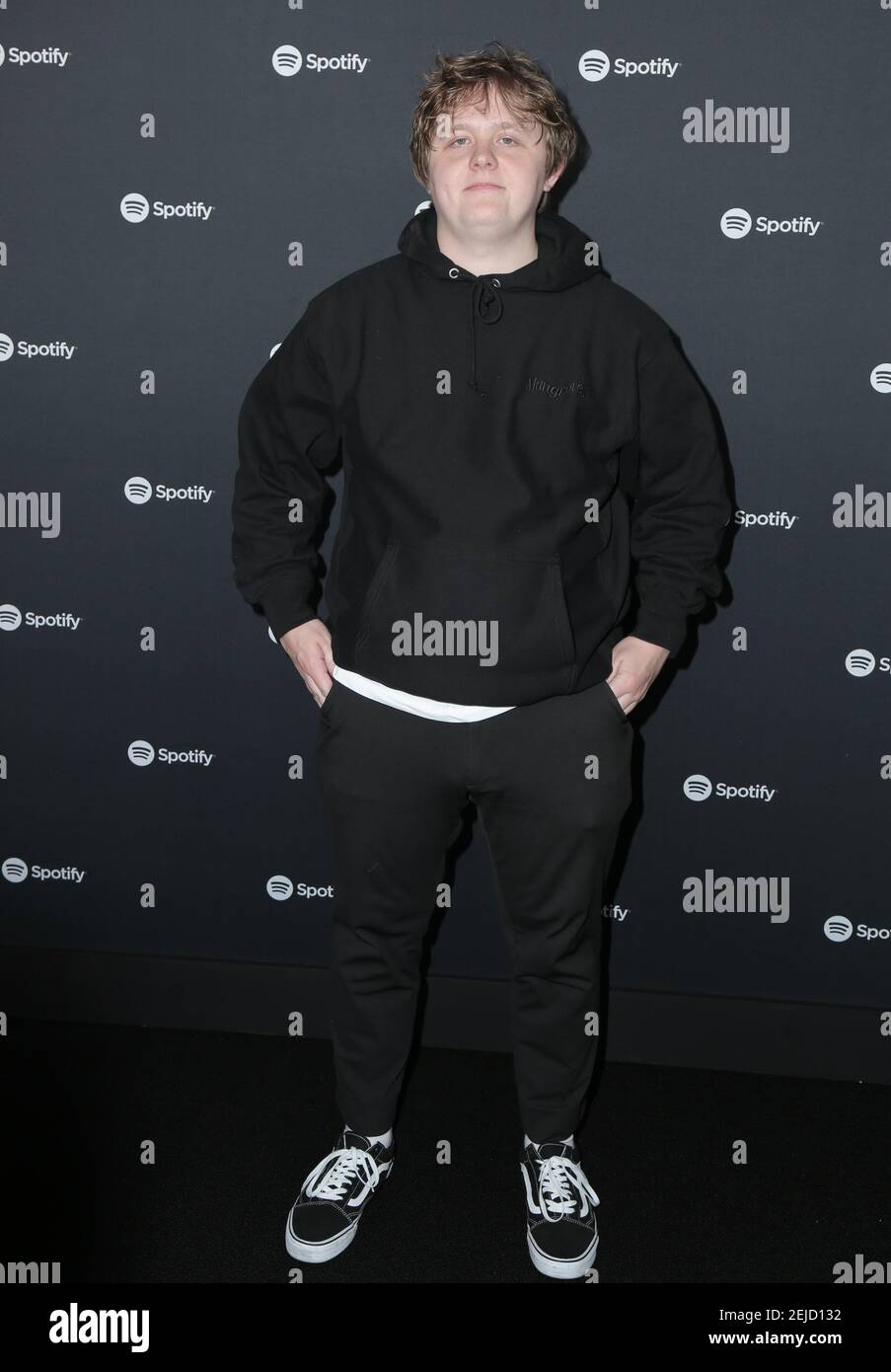 Lewis Capaldi walking the red carpet at the Spotify Hosts "Best New ...