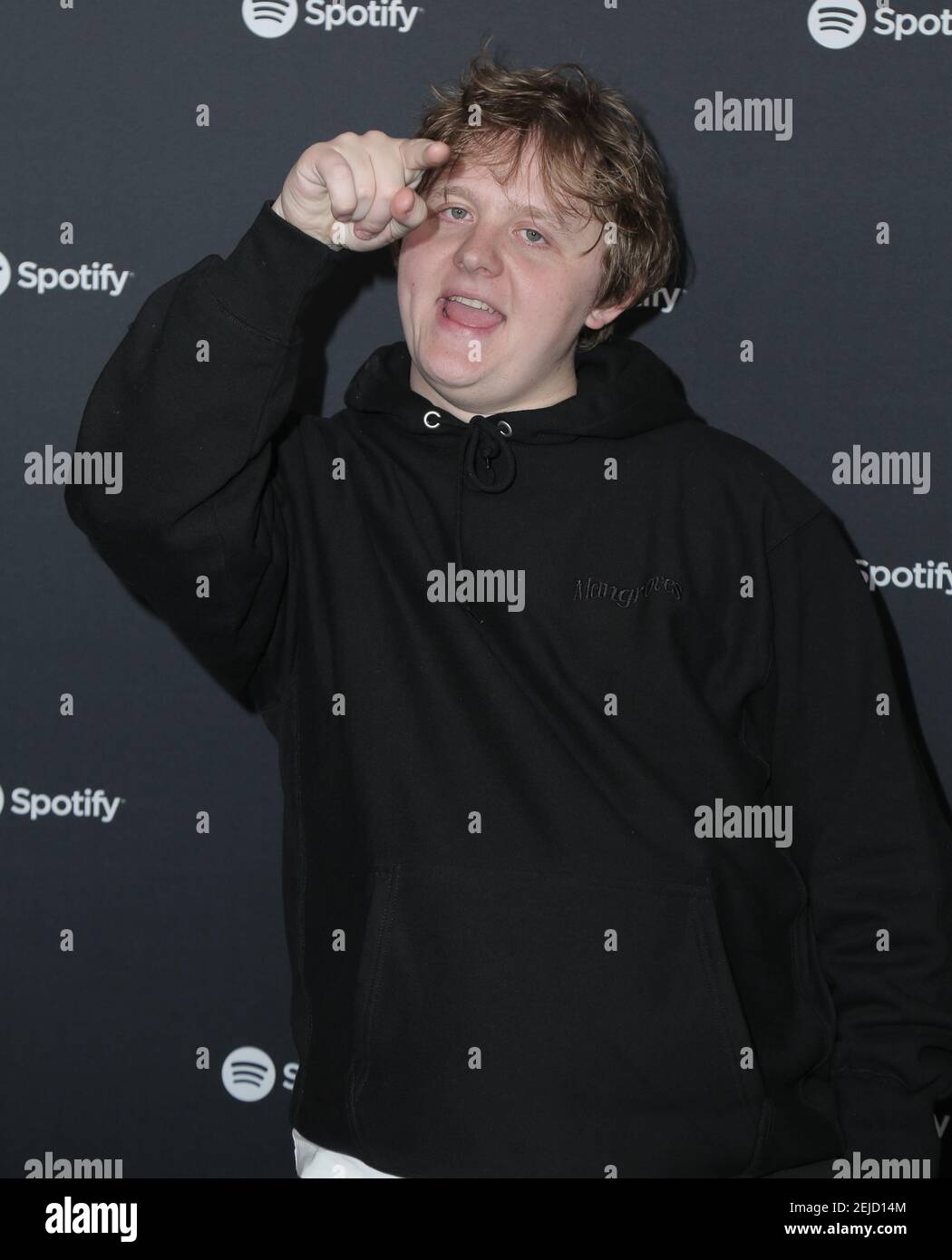 Lewis Capaldi walking the red carpet at the Spotify Hosts "Best New ...