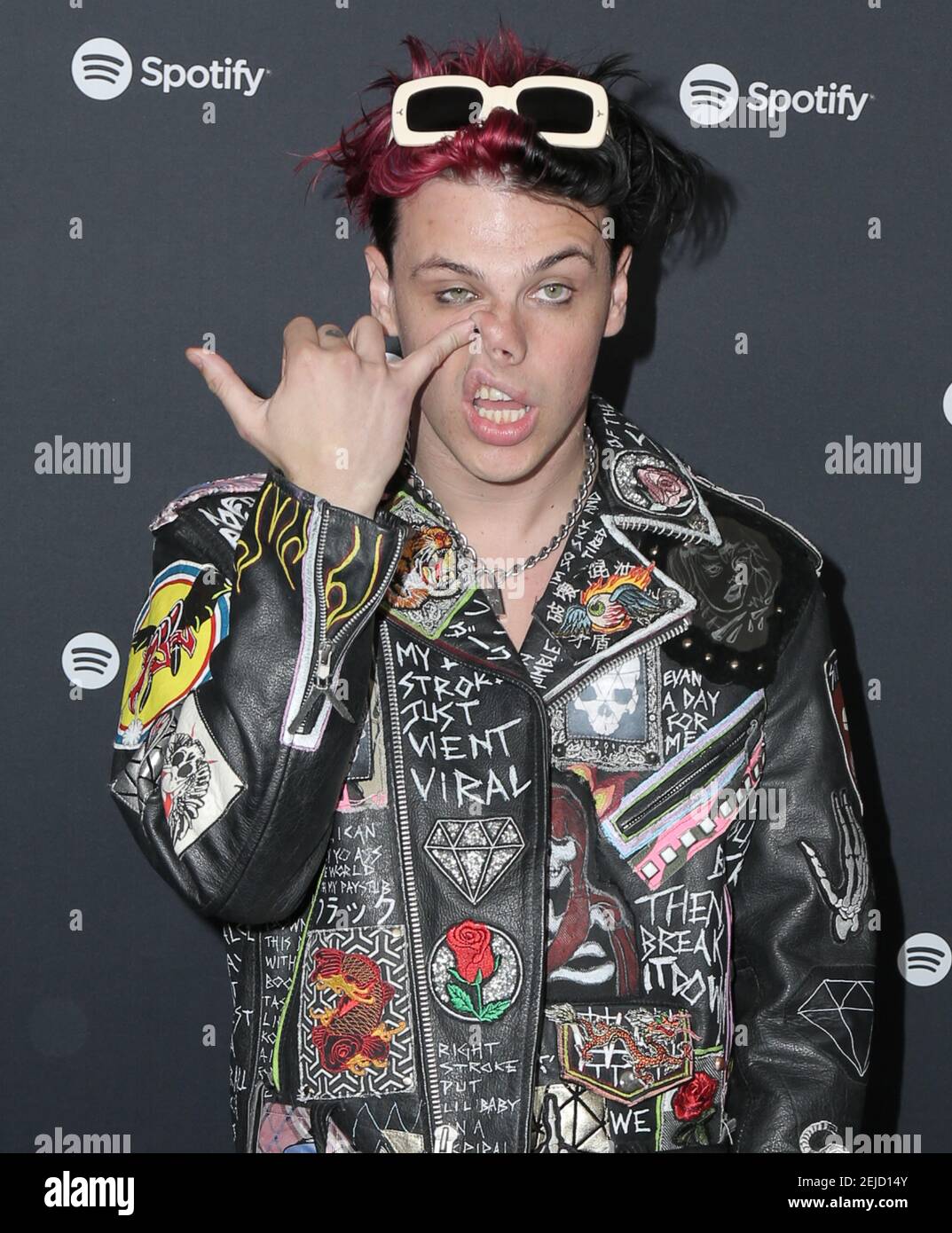 Yungblud walking the red carpet at the Spotify Hosts "Best New Artist ...