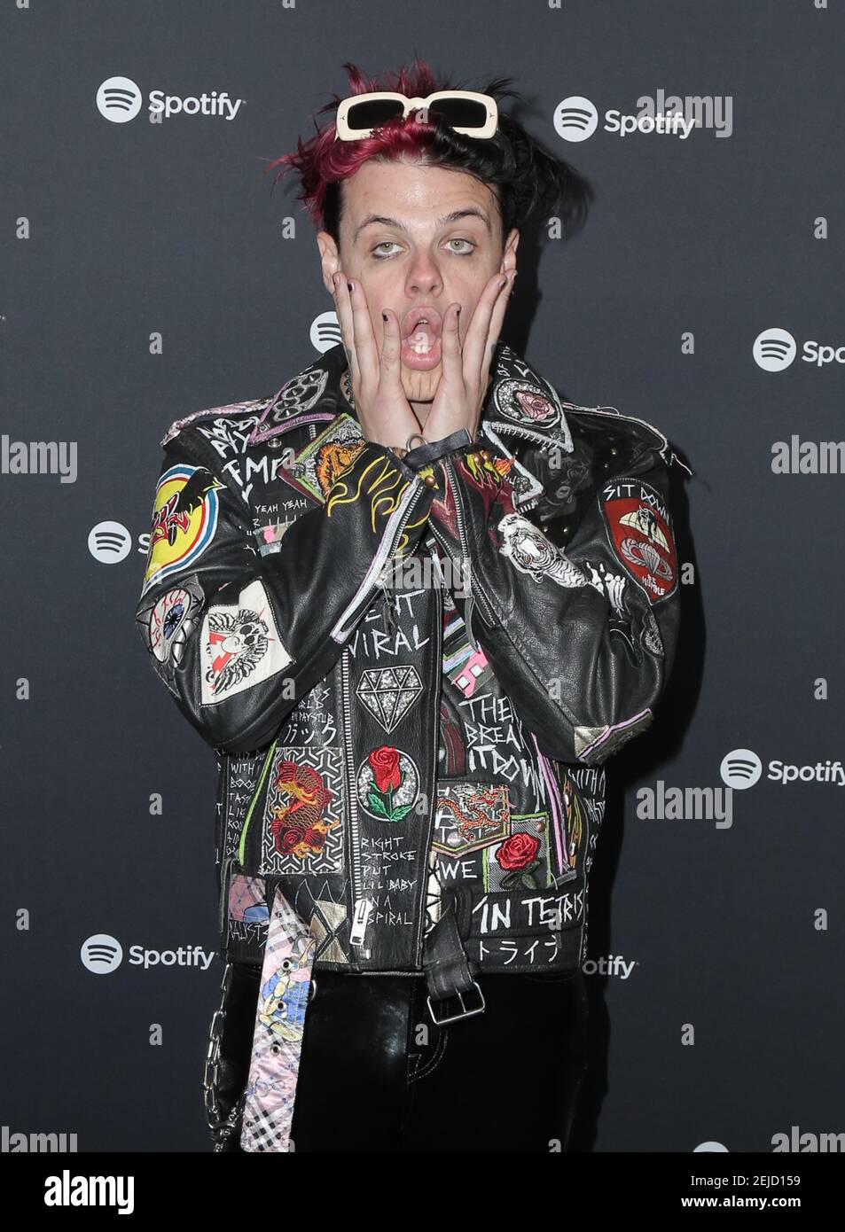 Yungblud walking the red carpet at the Spotify Hosts "Best New Artist ...