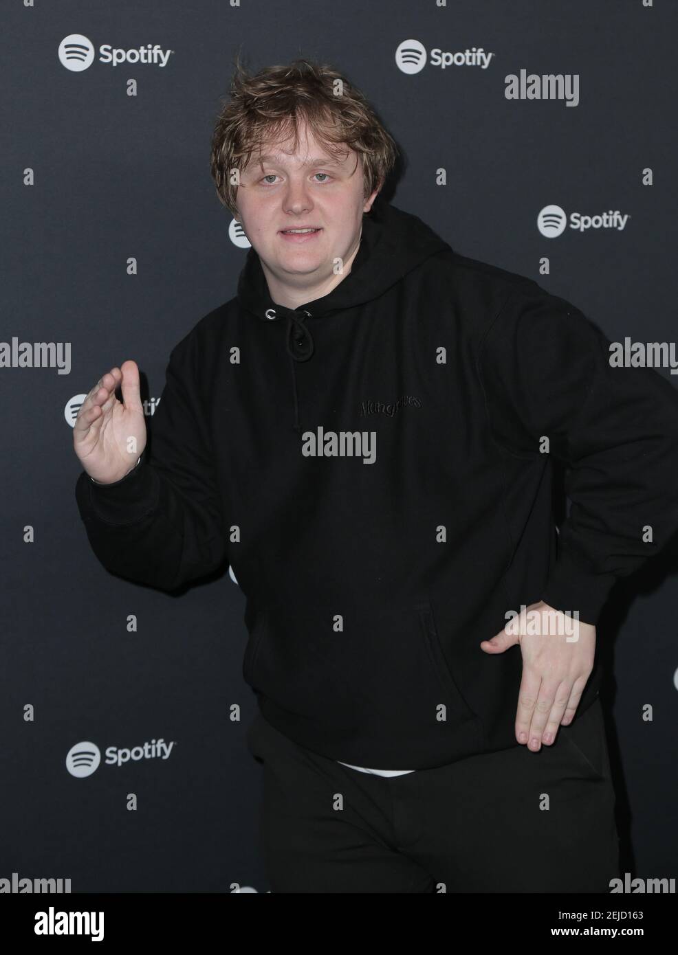 Lewis Capaldi walking the red carpet at the Spotify Hosts "Best New ...