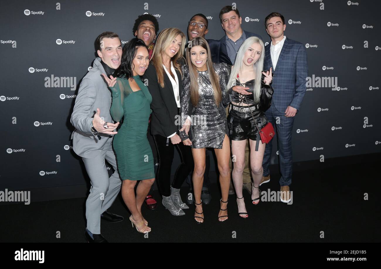 Cast of 'Cheer' walking the red carpet at the Spotify Hosts "Best New ...