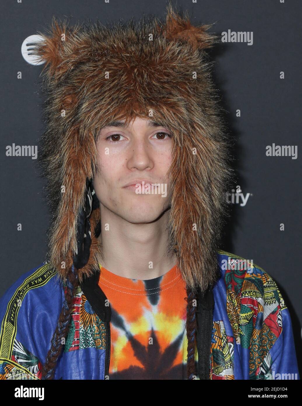 Jacob Collier walking the red carpet at the Spotify Hosts "Best New ...